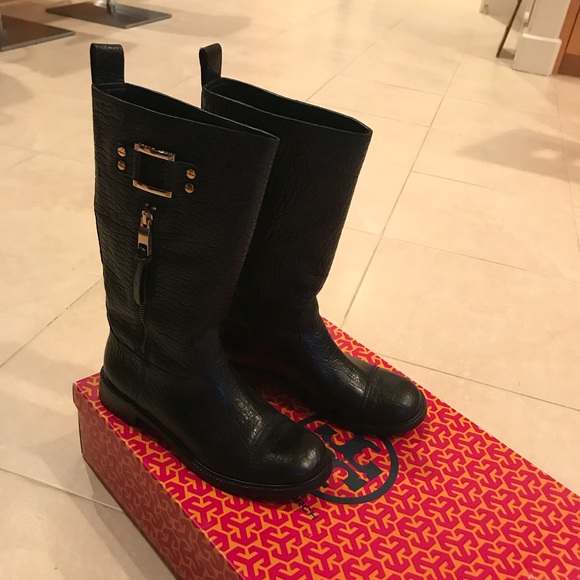 Tory Burch | Shoes | Tory Butch Leather Boots | Poshmark